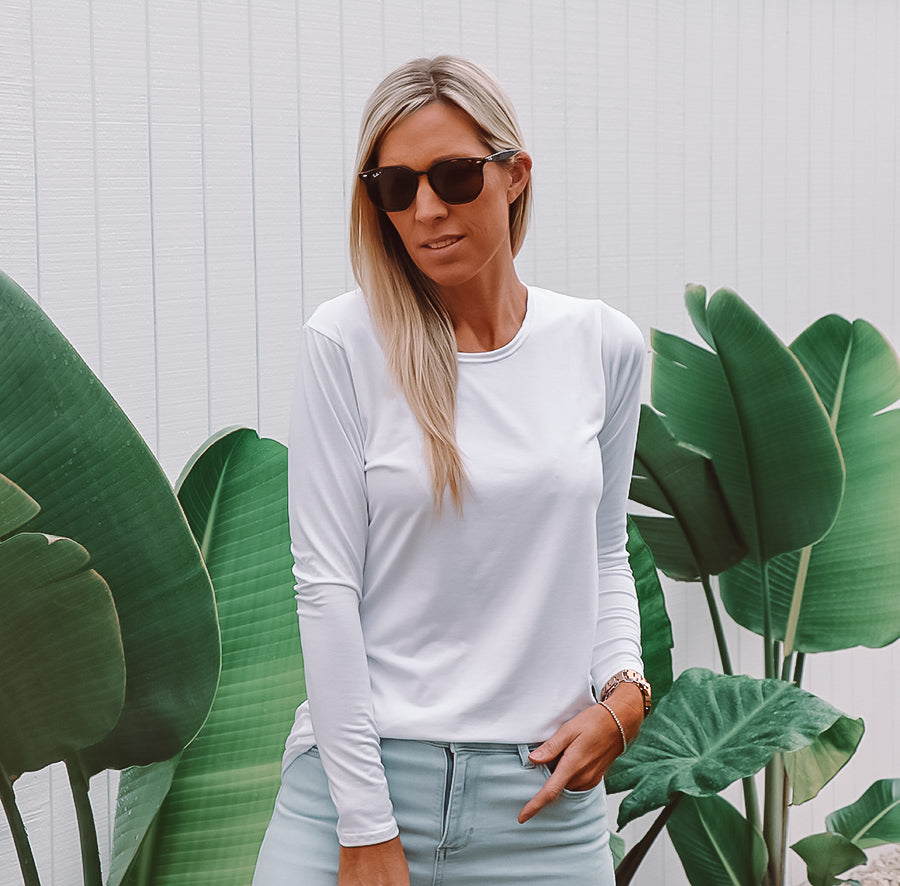 Original Basic White Tee - Long Sleeve – Love Knot War